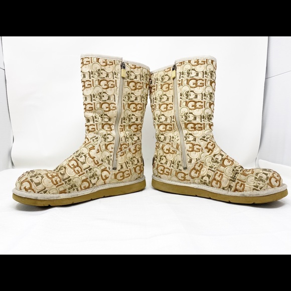 UGG | Shoes | Vintage Ugg Boots Monogram Rare Special Edition | Poshmark